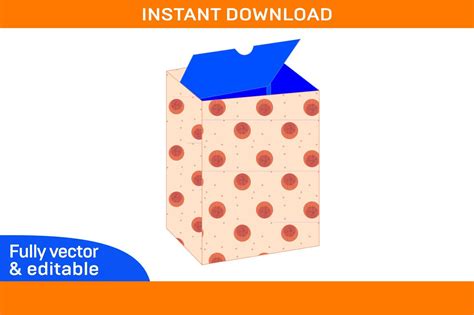 Cosmetic Packaging Box Dieline Template And 3d Render Vector File Easily Editable And Resizeable