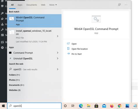 Install Openssl Windows Openssl Command Prompt Sneppets
