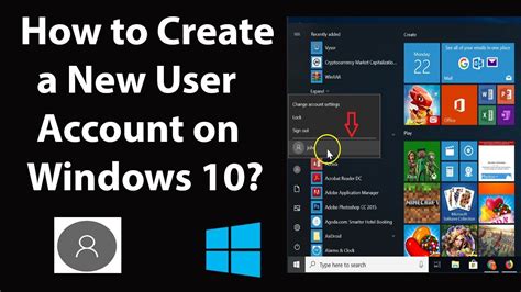 How To Create A New User Account On Windows 10 Youtube