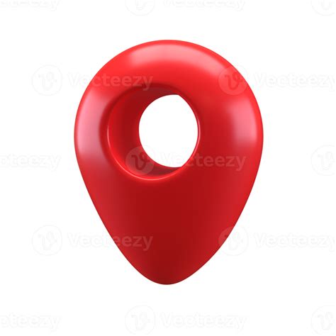 3d Icon Realistic Style Red Glossy Location Map Pin Gps Pointer Markers