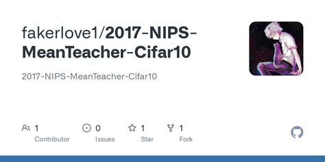 Github Fakerlove12017 Nips Meanteacher Cifar10 2017 Nips