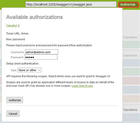 Nswag Openapi Swagger Documentation With Jwt Bearer In Asp