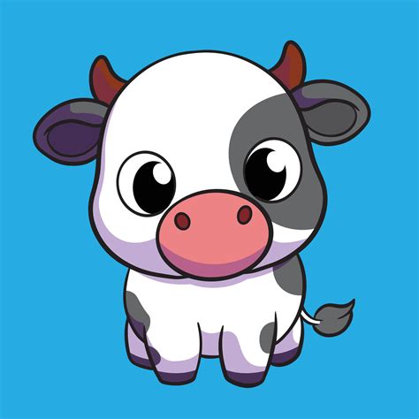 Cute Cow Illustration Cartoon 50047980 Vector Art At Vecteezy