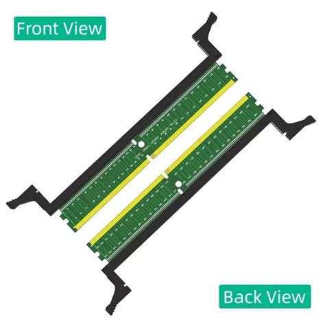 1 pcs ddr5 u dimm 288pin adapter ddr5 memory test card green plastic