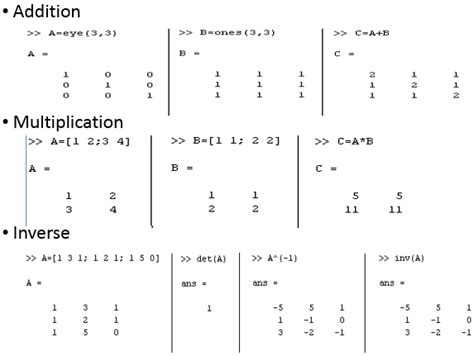 chapter matlab vectors and matrices and basic instructions ppt adc