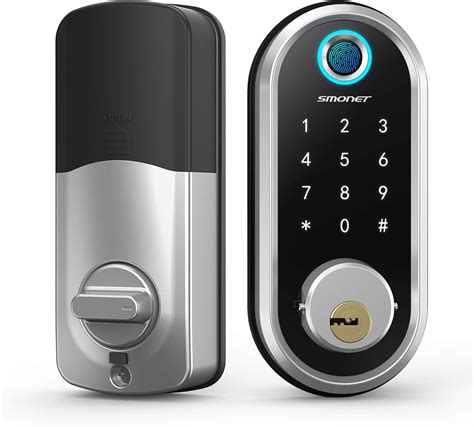 Buy Smart Deadbolt Smonet Fingerprint Electronic Deadbolt Wifi Door Lock With Keypad Bluetooth