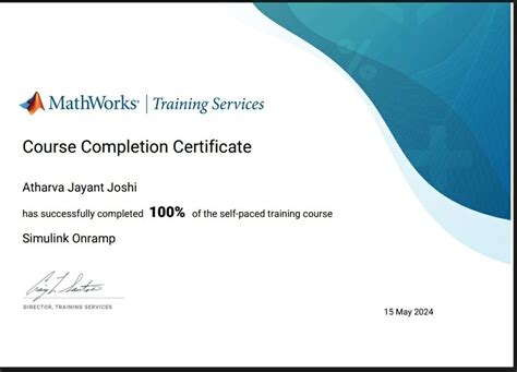 Atharva Joshi On Linkedin Matlab Simulink Internship