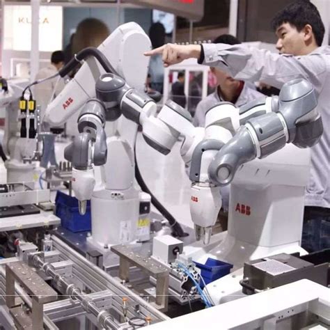 Handling Robotic Arm 6 Axis Irb 1300 With Cngbs Robot Gripper For