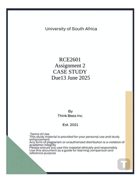 Rce2601 Assignment 2 Case Study Due13 June 2025 Research And Critical Rce2601 Assignment 2 Case Study Due13 June 2025 Research And Critical
