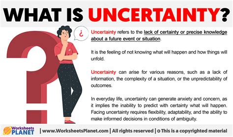 What Is Uncertainty Definition Of Uncertainty