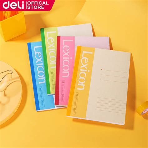 Deli Notebook 50 Sheets A5 Sketchbook For School Supplies Lexicon Adhesive Bound Notebook 1pc