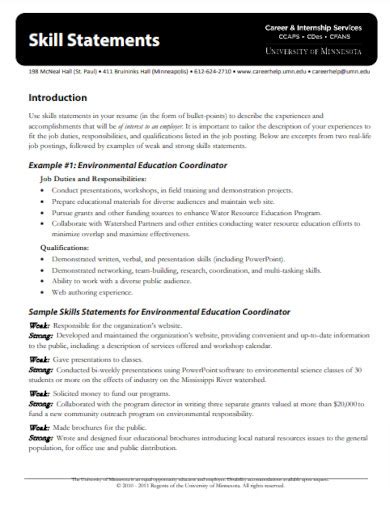 33 Job Skills Examples To Download