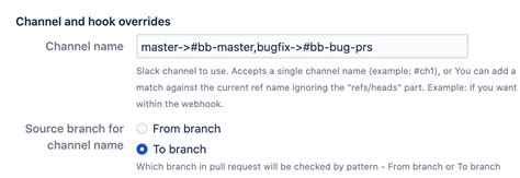 Bitbucket Slack Channel And Hook Overrides Using Patterns