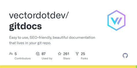 github vectordotdev gitdocs easy to use seo friendly beautiful