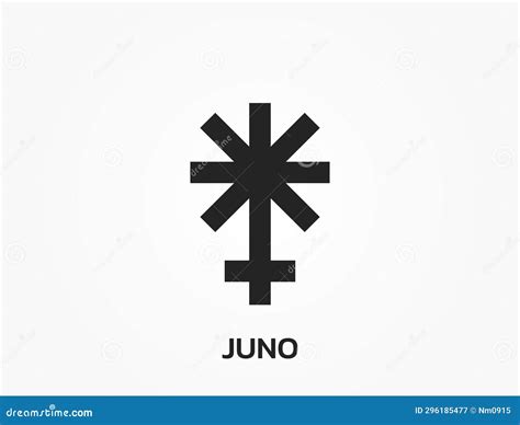 The Symbol Of Juno Set Against A White Backdrop Stock Illustration