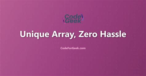 Remove Duplicate Values From Javascript Array Fast And Easy Methods Codeforgeek