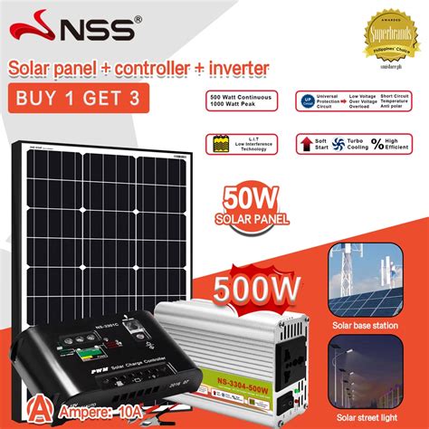 Nss Solar Inverter Set 500w Power Inverter Wave Inverter 12v Dc To 220v