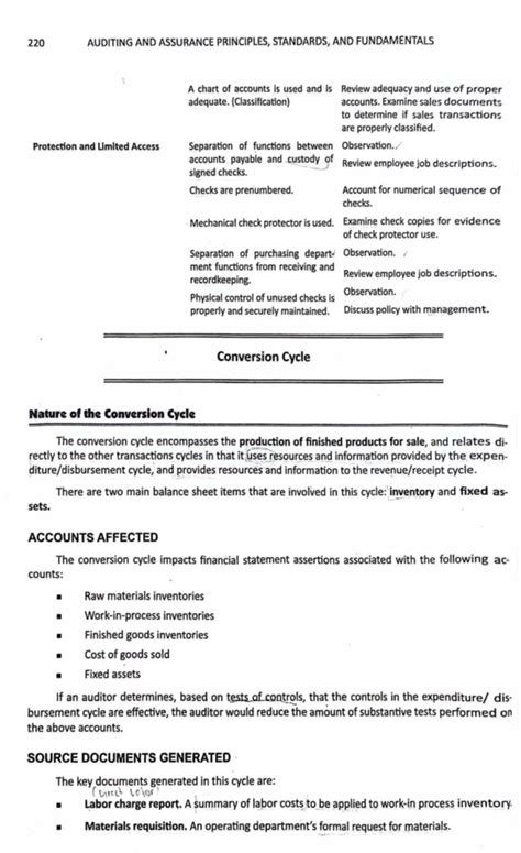 Conversion Cycle Accounting Studocu