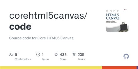Github Corehtml5canvascode Source Code For Core Html5 Canvas