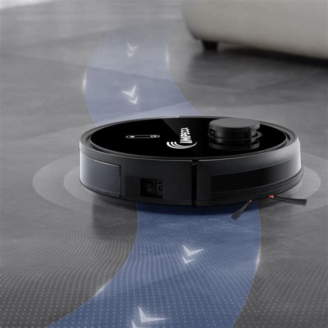 Robot Vacuum & Mop with Dual Motors and LED Headlights (IVRMS25K) - Black
