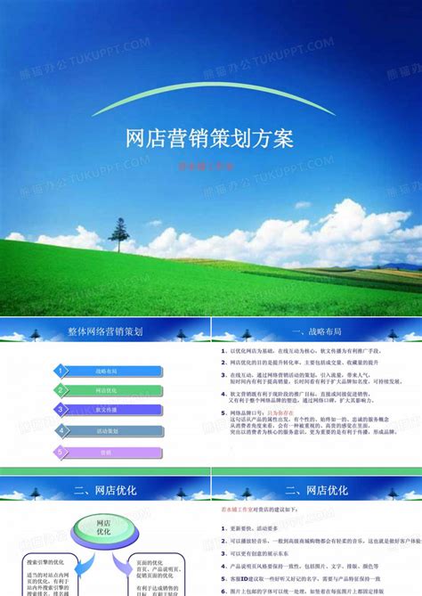 网店营销策划方案PPT模板下载 编号lpewkdpa 熊猫办公