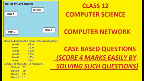 Case Based Questions Computer Network Class 12 Computer Science