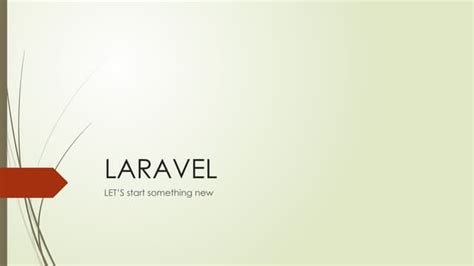 laravel pptx full description of php and things ppt