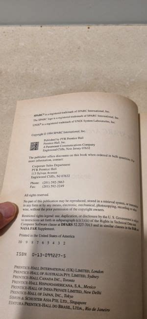 The Sparc Architecture Manual Version 9 Higher Intellect Vintage Wiki