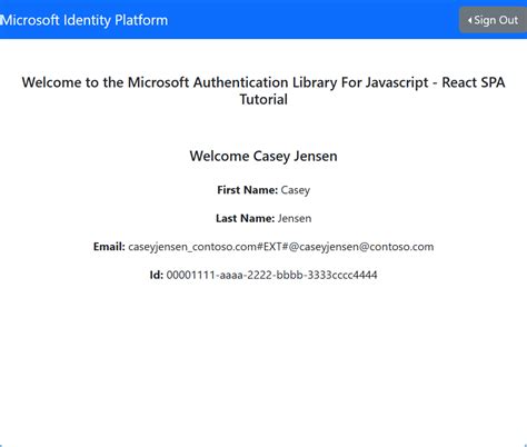 教程：从 React 单页应用调用 Api Microsoft Identity Platform Microsoft Learn