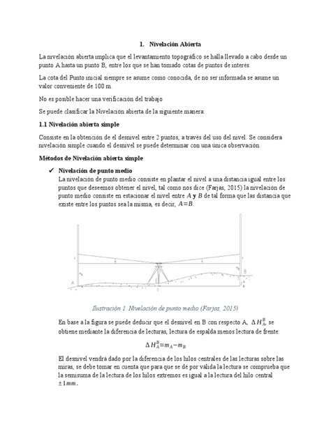 Nivelación Abierta Pdf