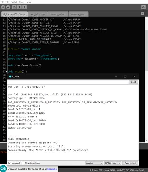 Ide 200 Rc2 Problem With Serial Monitor And Esp32 Cam Ide 2x