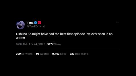 Tenz Believes This Oshi No Ko Episode Could Be The Best Ever In Anime History One Esports