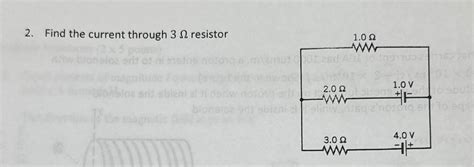 Solved Find The Current Through 3Ω ﻿resistor