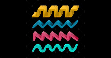Synth Waveform For Analog Synthesizer Synthesizer Sticker Teepublic