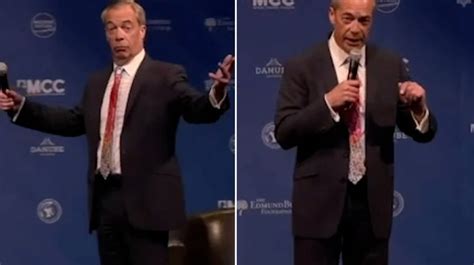 Watch Moment Nigel Farage Finds Out Police Are Waiting To Shut Down