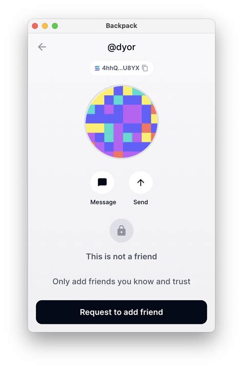 incorrect button showing on profile of someone who has sent you a