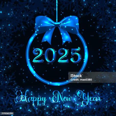 반짝이는 눈송이와 조명으로 새해 복 많이 받으세요 새해 인사말 카드 초대장 배너에 대 한 템플릿입니다 벡터 12월 31일에 대한 스톡 벡터 아트 및 기타 이미지 Istock