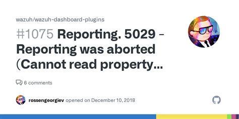 Reporting 5029 Reporting Was Aborted Cannot Read Property 2 Of