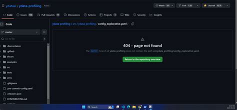 Config Explorative Yaml NOT FOUND Issue 1358 Ydataai Ydata