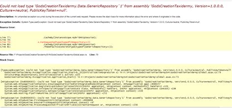 mvc 2 could not load type xxx`1 from assembly from assembly stack overflow