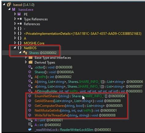 Figure 12 Cyble Moisha Ransomware Malware Network Spreading Functions