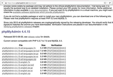 Pathros Cómo Actualizar Phpmyadmin De Xampp En Mac Os