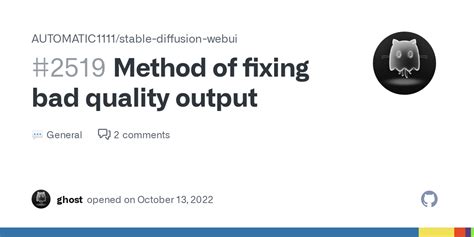 Method Of Fixing Bad Quality Output · Automatic1111 Stable Diffusion