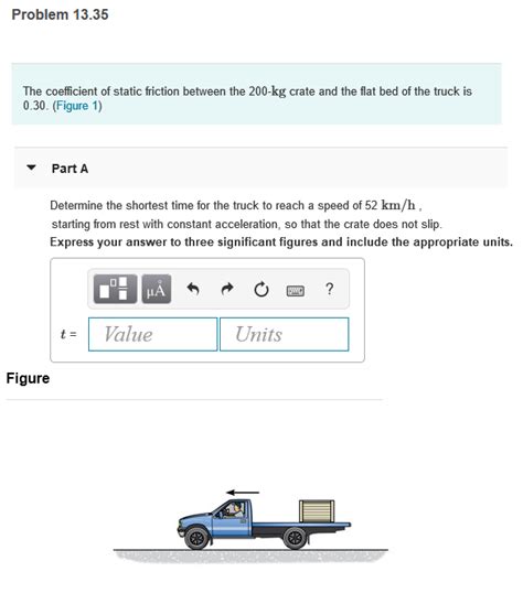 Solved Problem 13 35 The Coefficient Of Static Friction