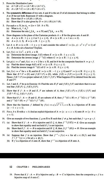 Solved 3 Prove The Distributive Laws B Au B N C A U B