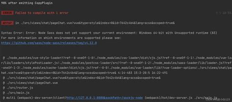 Node Sass Does Not Yet Support Your Current Environment Windows Bit With Unsupported Runtime