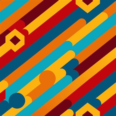 Horizontally And Vertically Seamless Abstract Vector Pattern Premium Ai Generated Vector