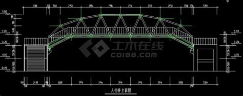 整套钢结构过街天桥cad施工方案图纸 施工方案 土木在线