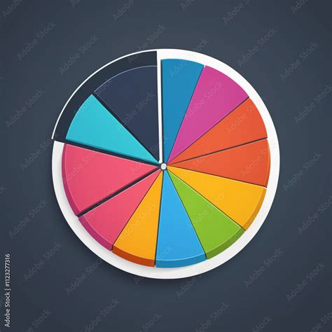 Pie Charts Minimalist Financial Pie Chart 3d Pie Chart Illustration Pie Chart With Depth Pie
