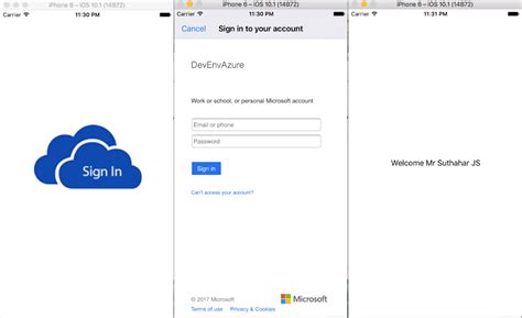 Msdevbuild Azure Active Directory Login Using Xamarinforms
